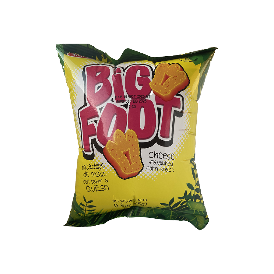 Bigfoot Original cheese flavored snack 25g | M&D Jamaican Delights