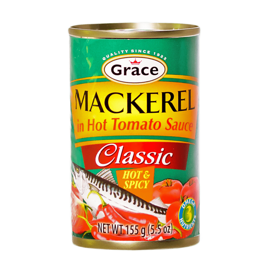 Grace Mackerel in Tomato Sauce Classic, Hot & Spicy (5.5 OZ) | M&D ...