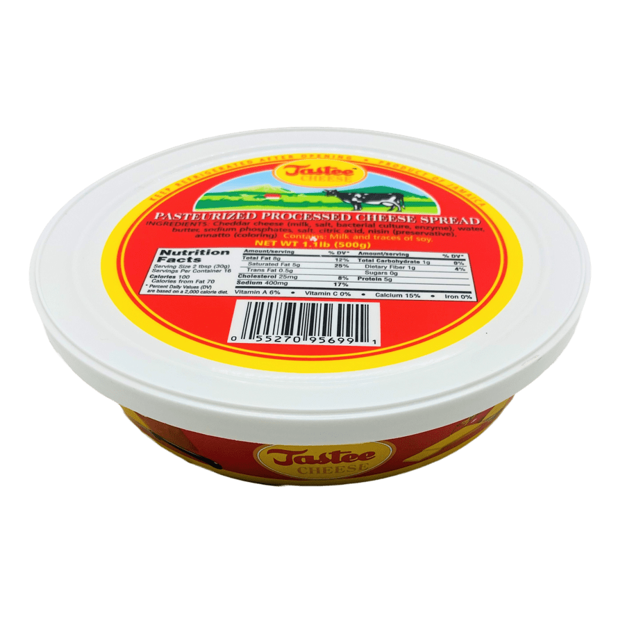 Jamaican Tastee Cheese - Pasteurized Processed Cheese Spread | M&D ...
